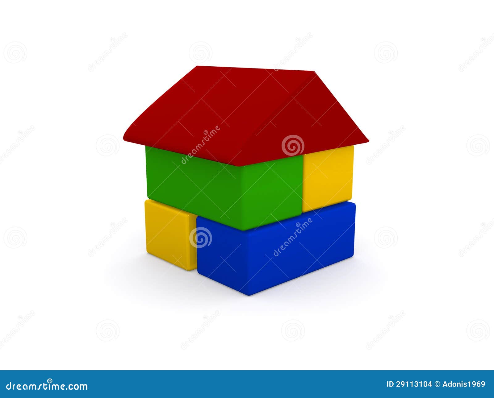 Cubes Of Primary Colors Vector Illustration | CartoonDealer.com #38830810