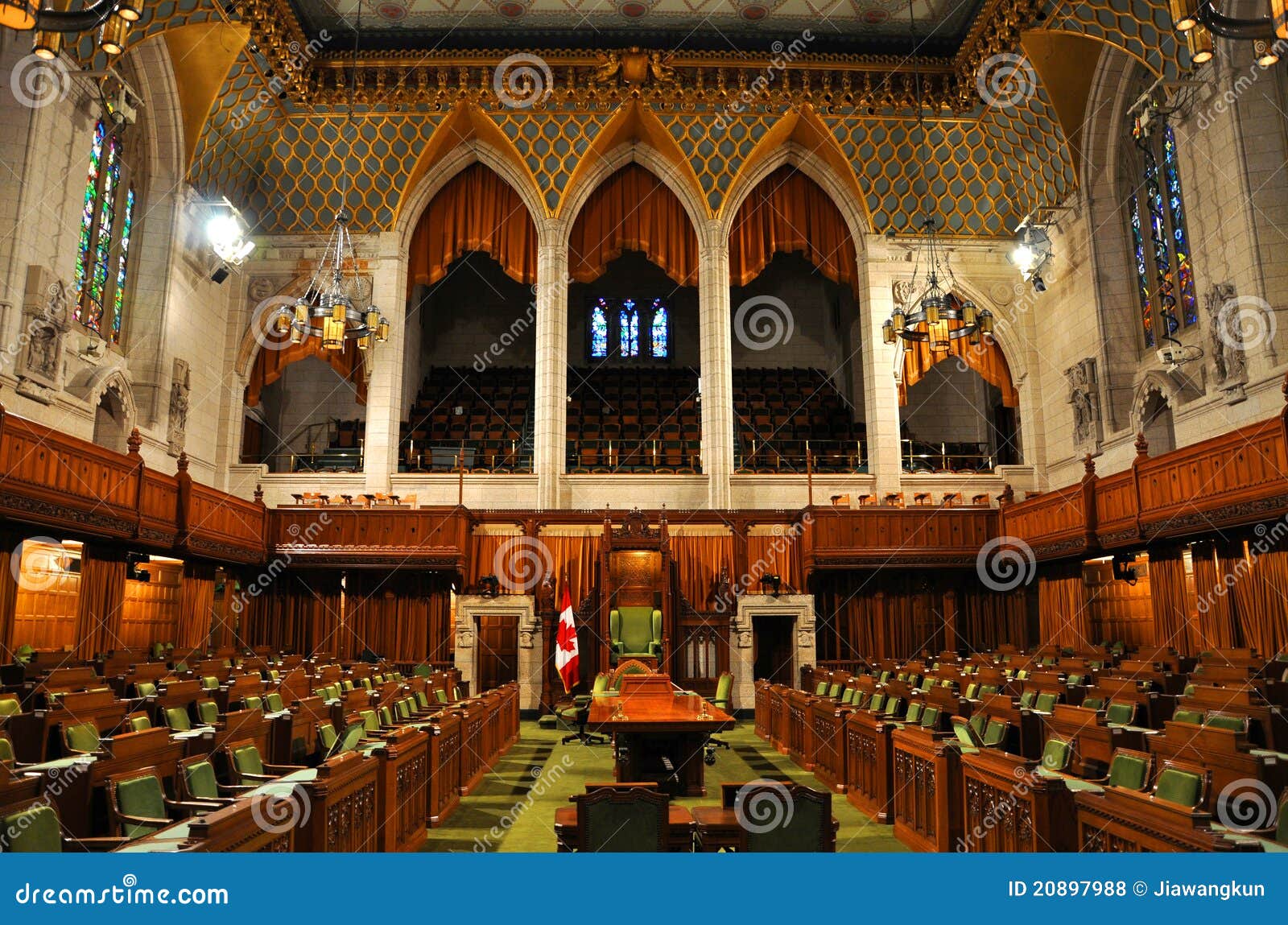 House Of Commons Of Parliament, Ottawa, Canada Stock Photo - Image of ...