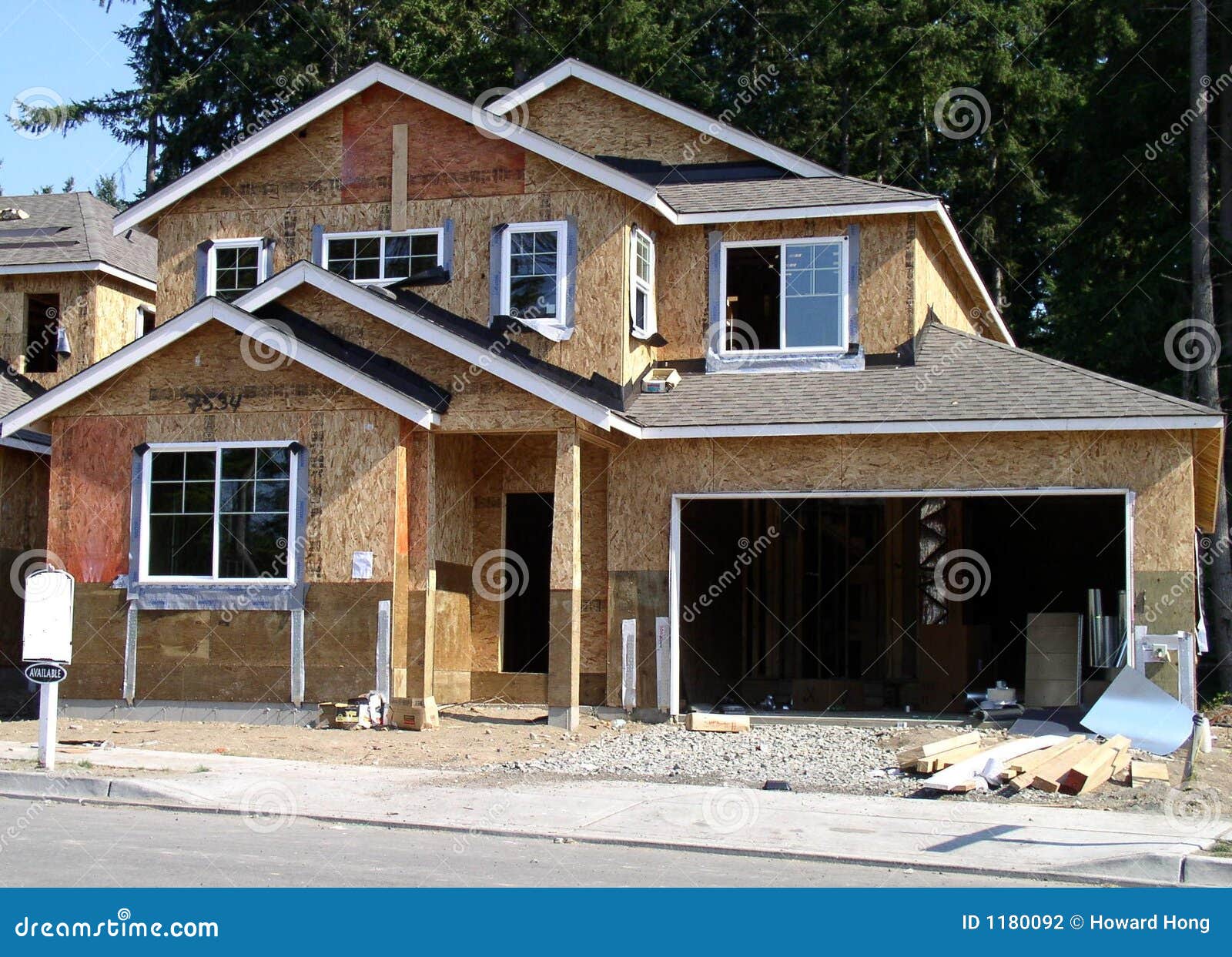 House in construction stock photo. Image of driveway, site - 1180092