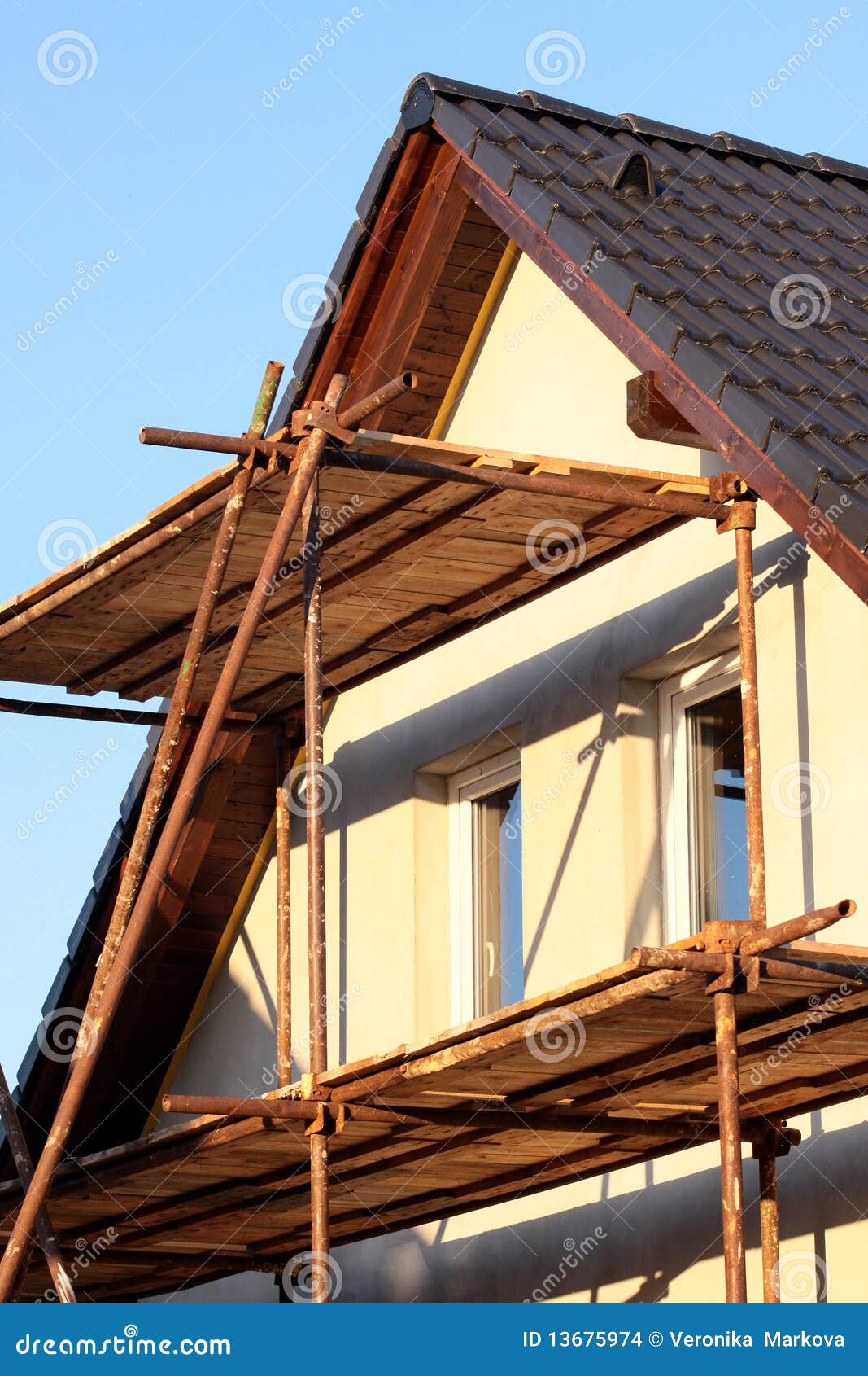 House construction stock photo. Image of window, building - 13675974