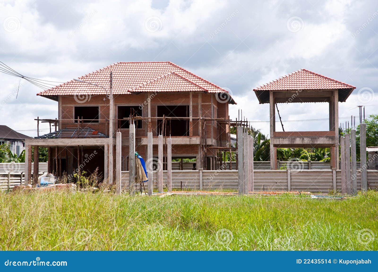 House construction stock photo. Image of engineering - 22435514