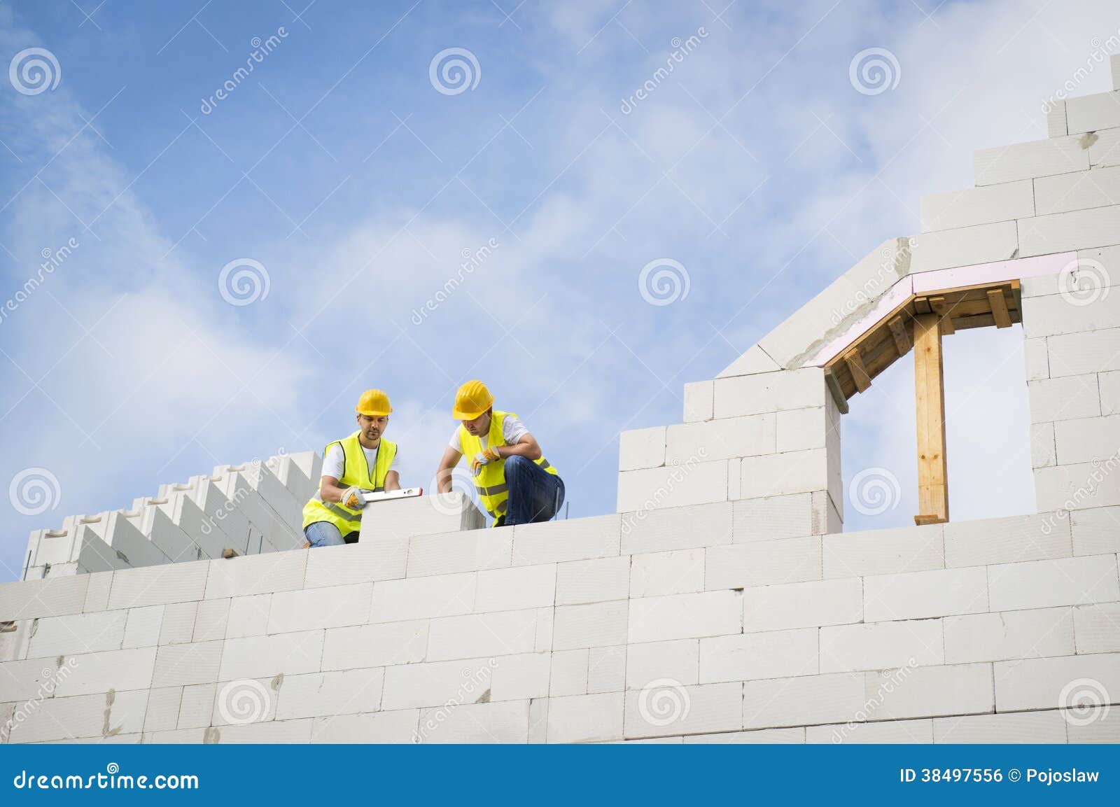 House construction stock photo. Image of builder, development - 38497556