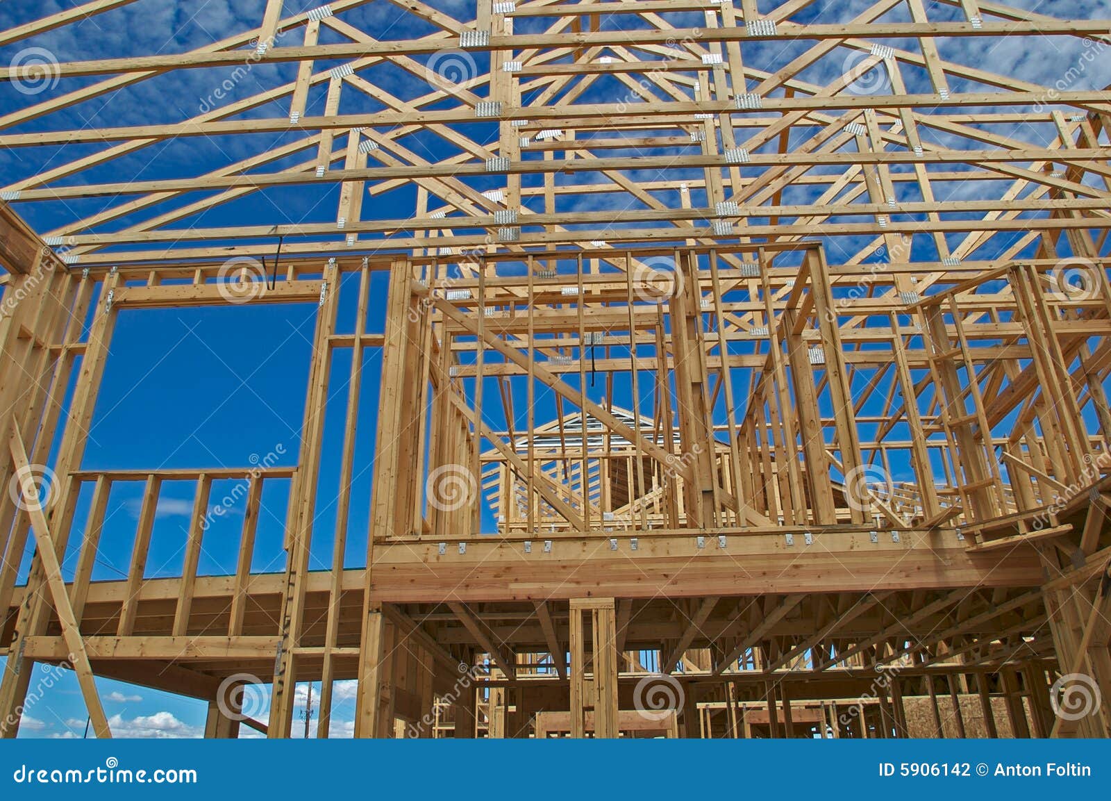 House construction. stock photo. Image of perimeter, framing - 5906142