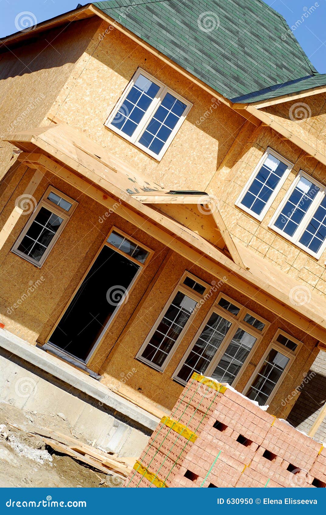 House construction stock photo. Image of building, construction - 630950
