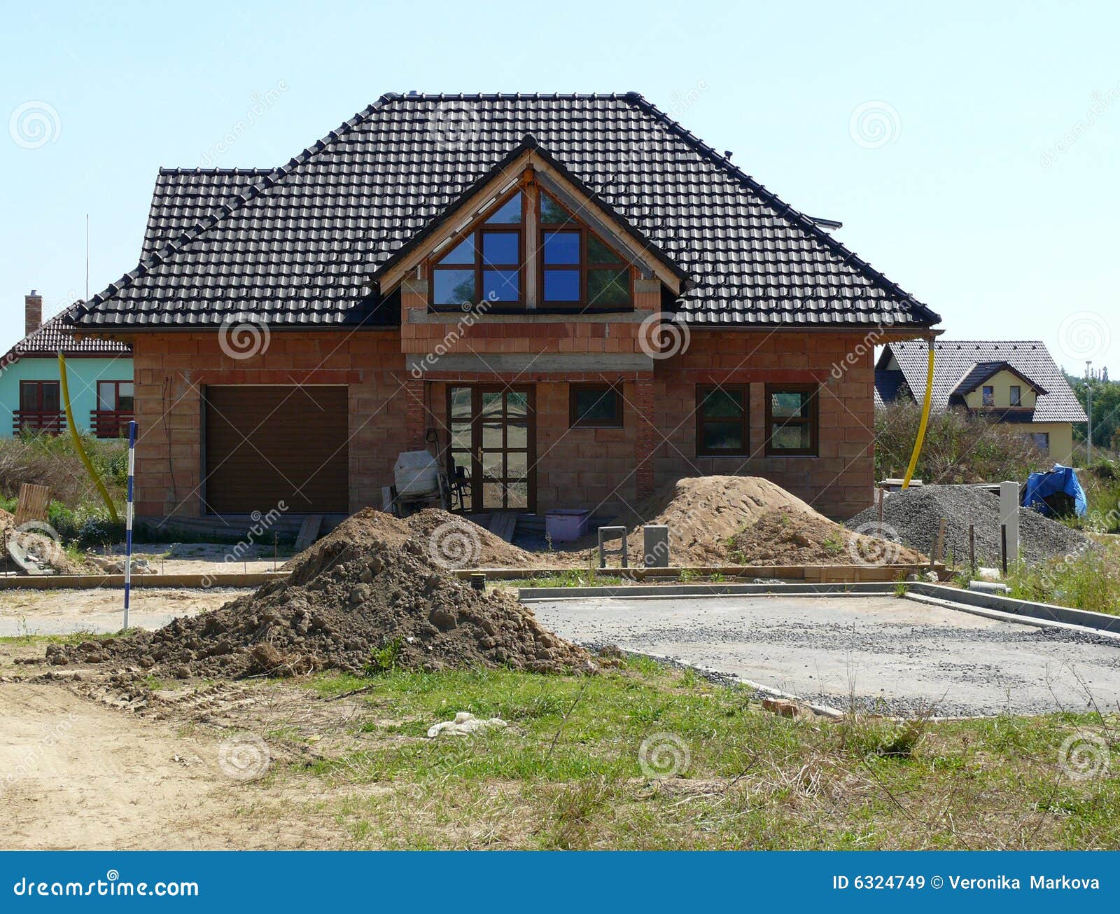 House construction stock image. Image of building, raising - 6324749