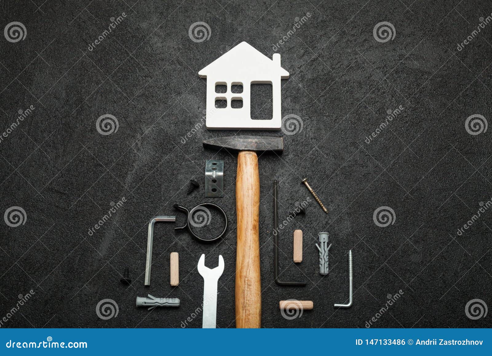 House Construction, Home Tools Concept Stock Photo - Image of industry ...