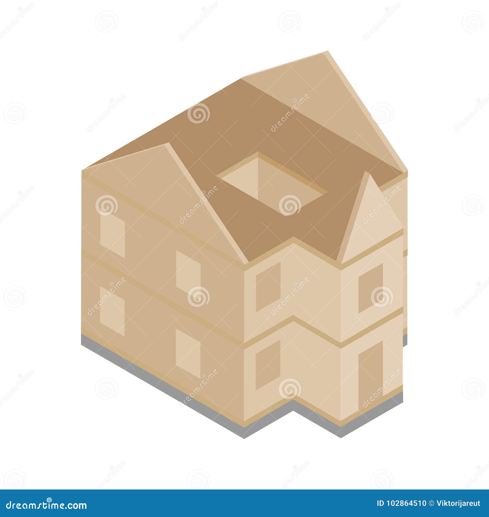 House construction phase stock illustration. Illustration of home ...
