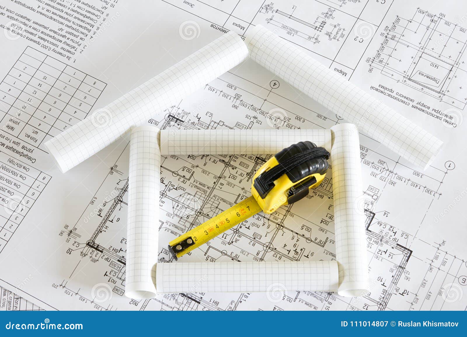 The House on the Construction Plan Stock Image - Image of architectural ...