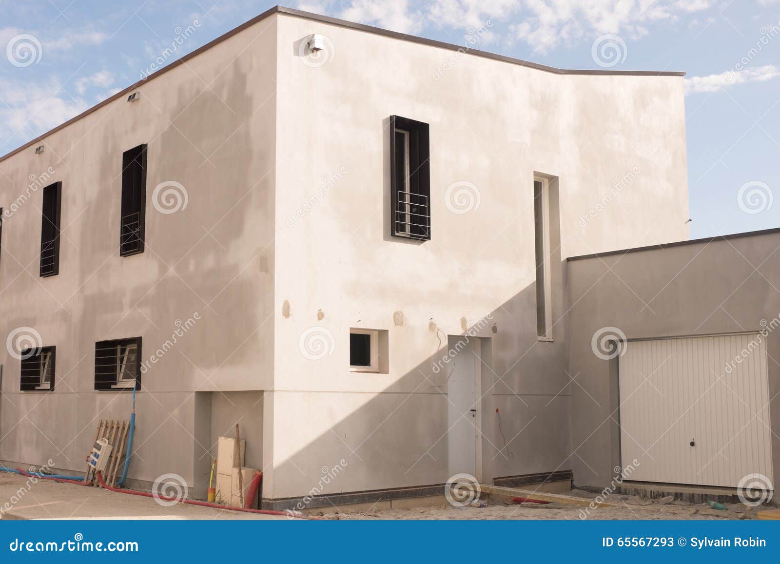 The House Construction Scenery Stock Image - Image of roofing ...