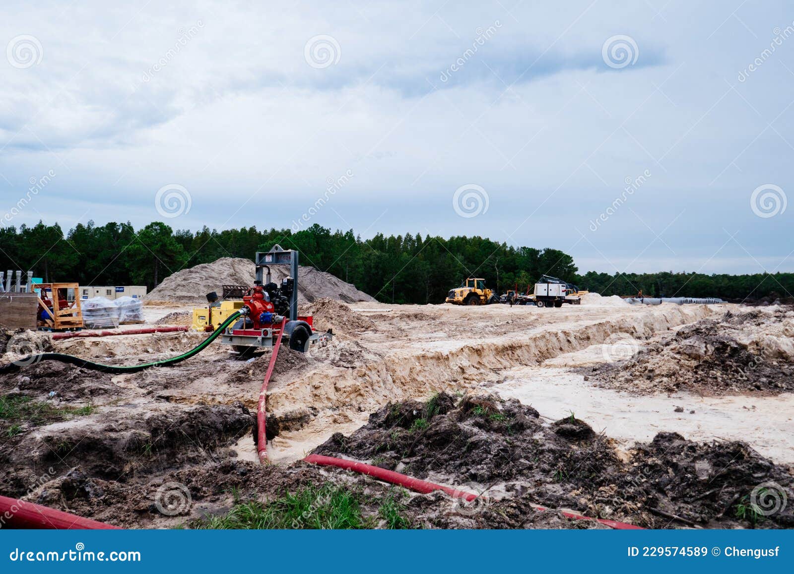 A house construction site editorial stock image. Image of assembly ...