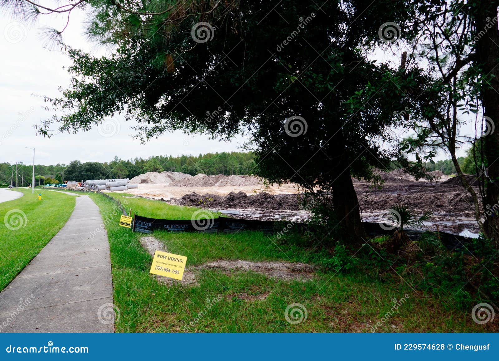 A house construction site editorial stock photo. Image of concrete ...