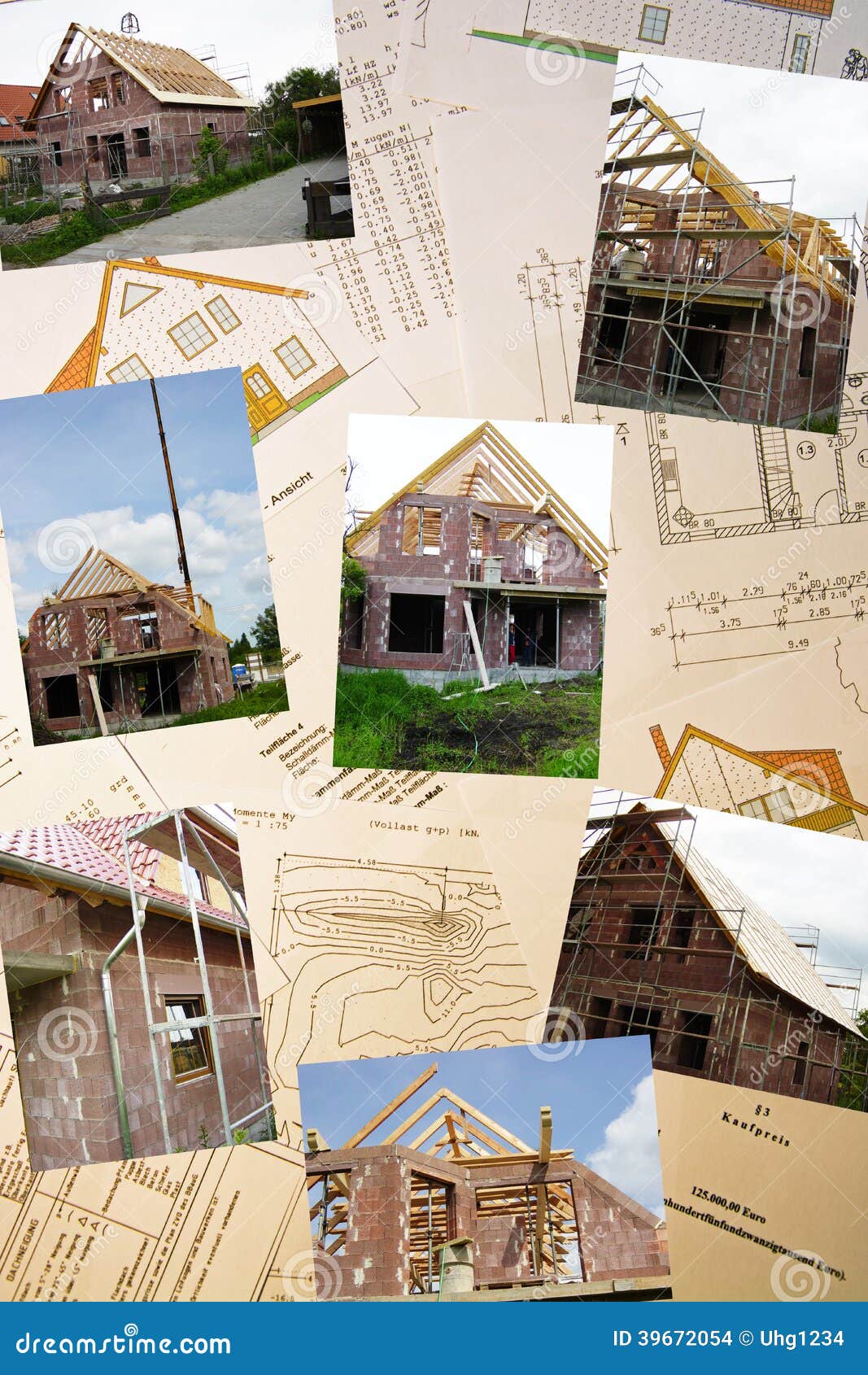 House Construction stock photo. Image of concepts, blueprint - 39672054
