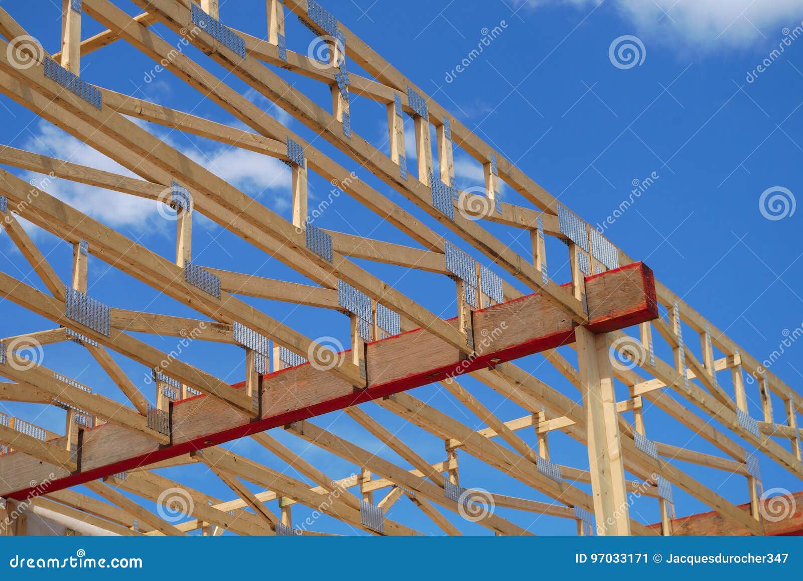 House Construction Wood Framework Structure Carpentry Skeleton Build ...