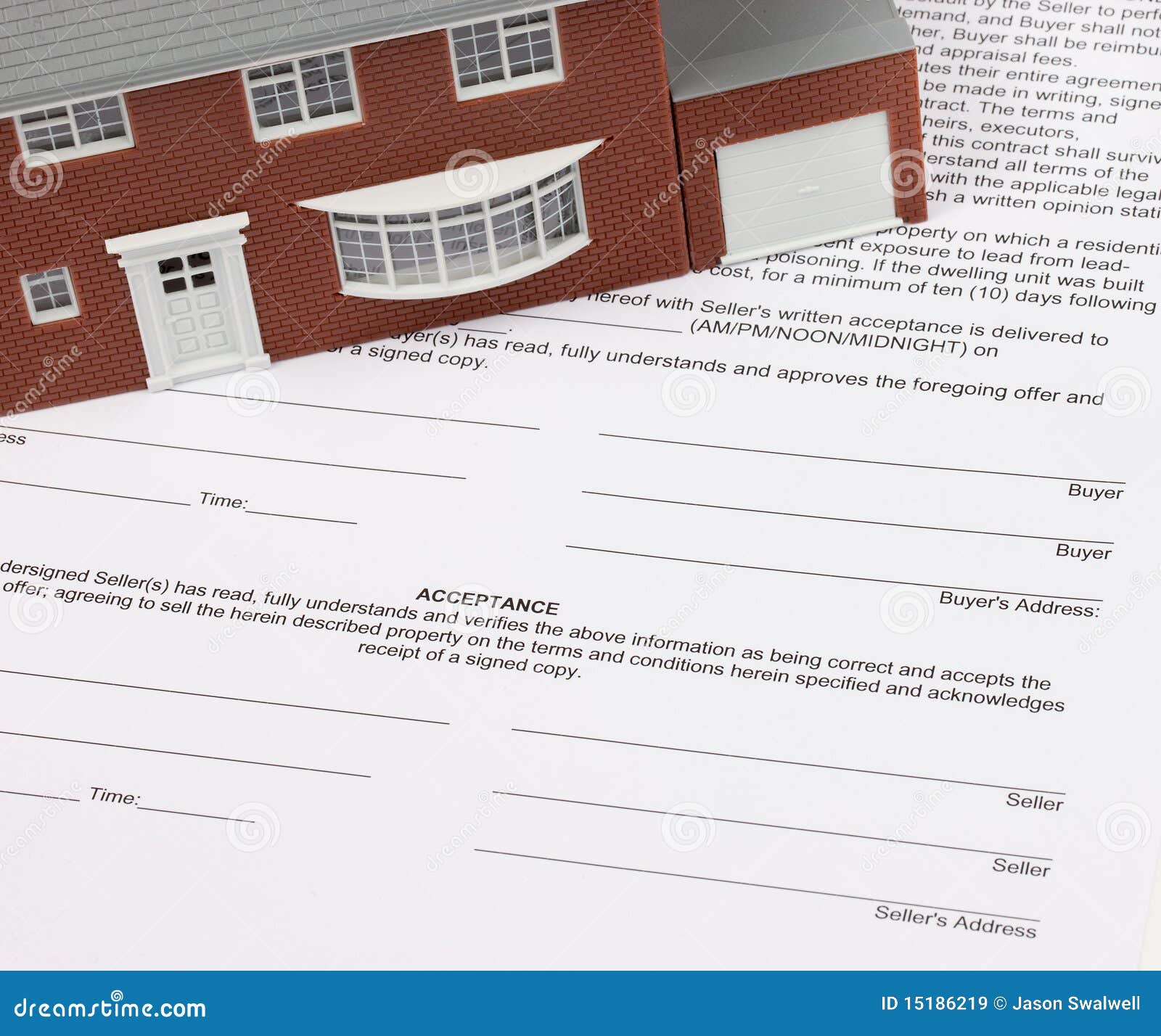 House Contract stock image. Image of signed, mortgage - 15186219