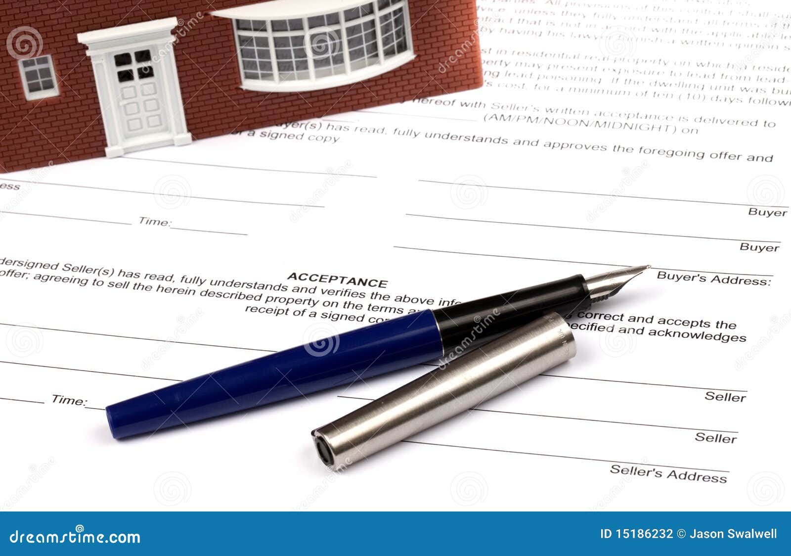 House Contract stock photo. Image of bank, loan, purchase - 15186232