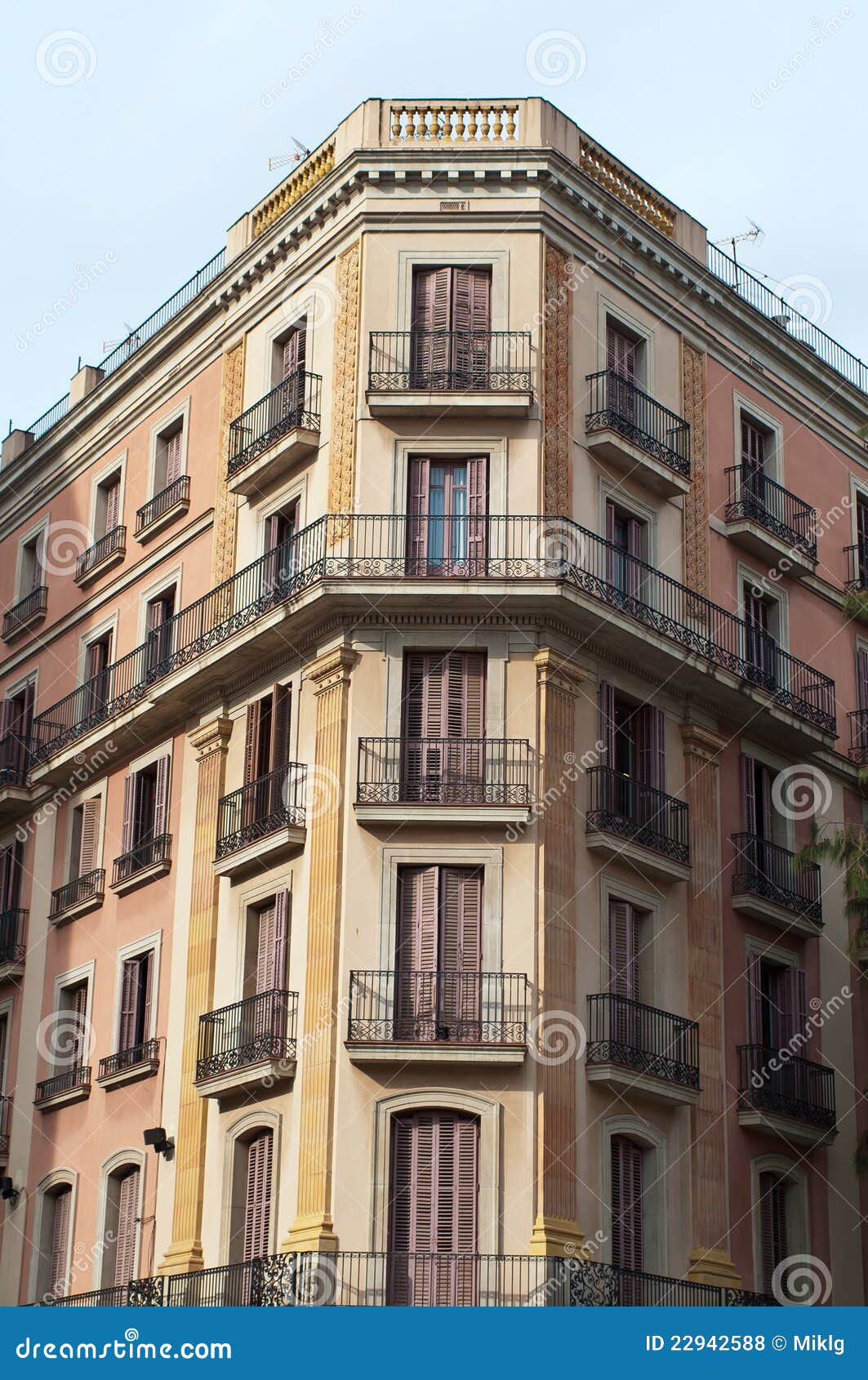 House corner stock photo. Image of outdoor, balcony, building - 22942588