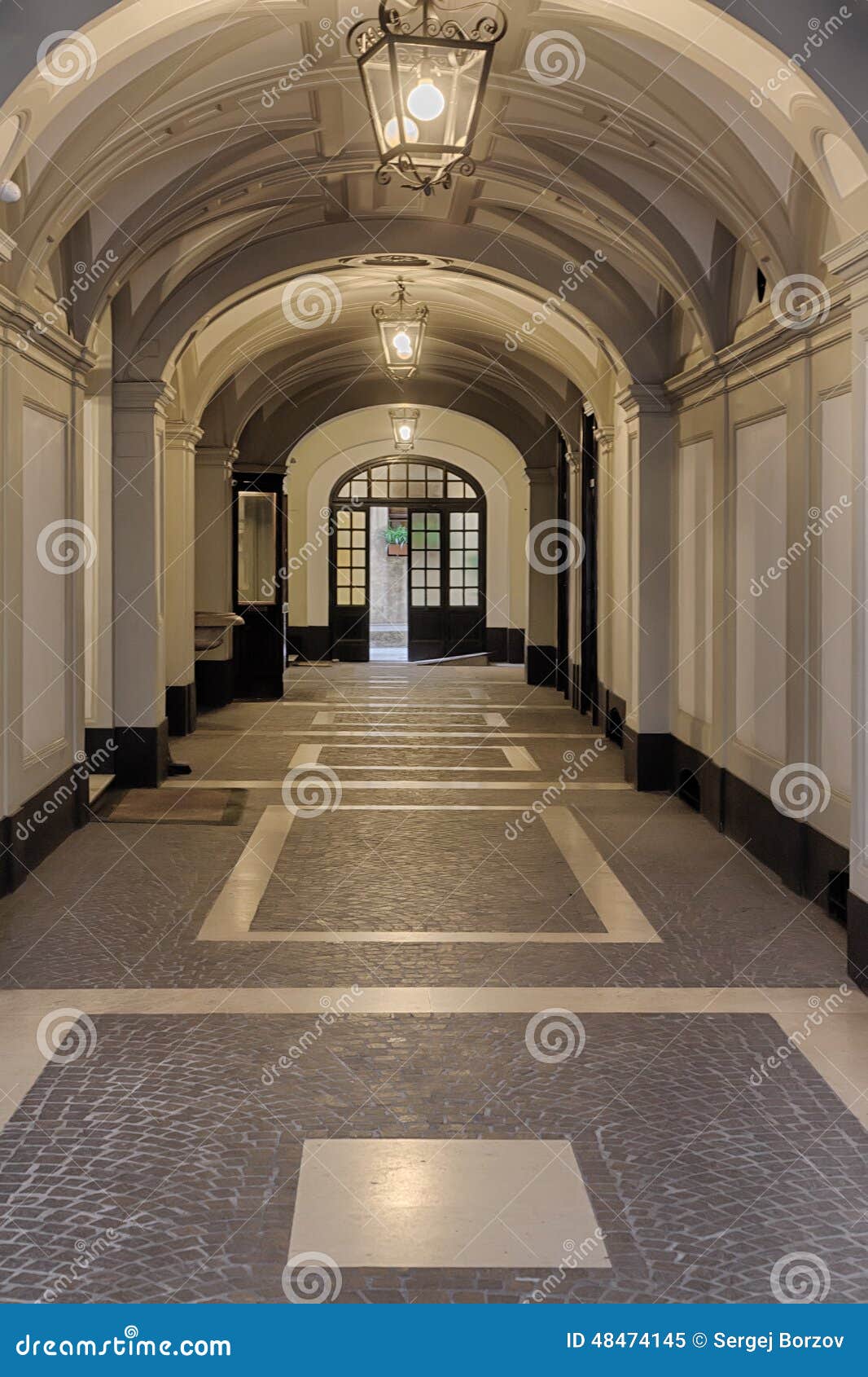 House corridor stock image. Image of architecture, wall - 48474145