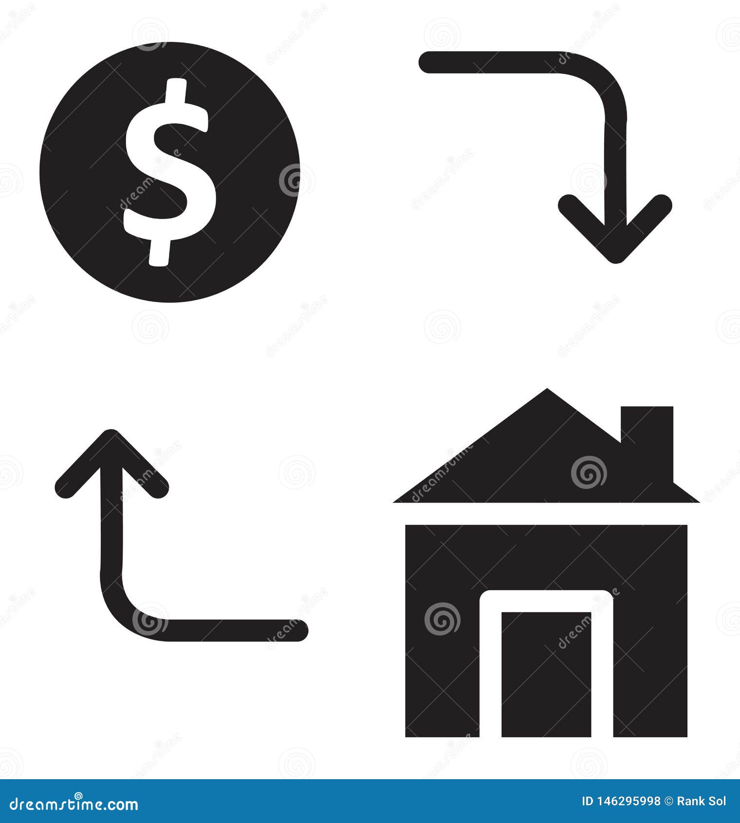 House Cost Isolated Vector Icon Which Can Easily Modify or Edit Stock ...