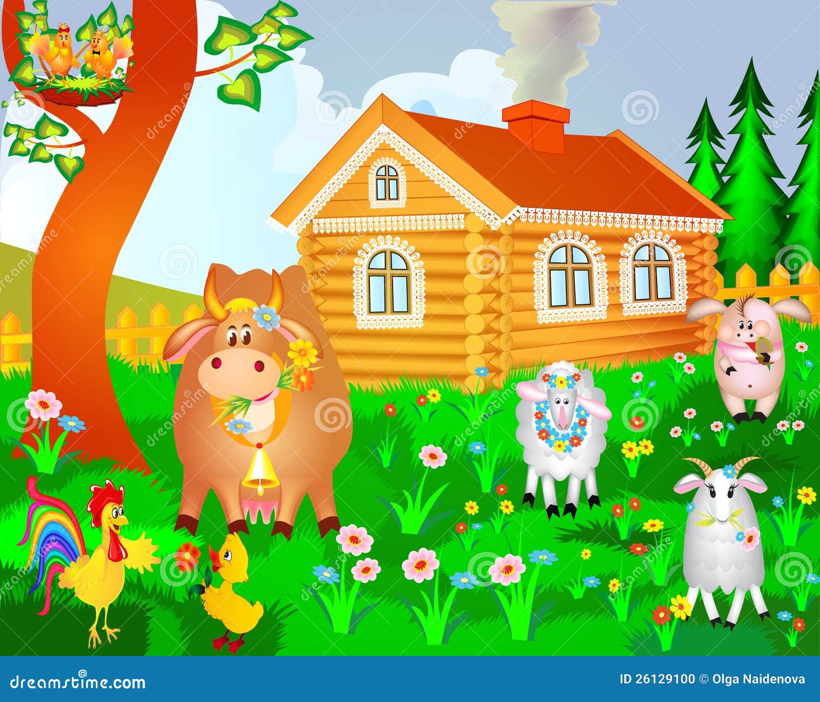 Sheep House Clipart