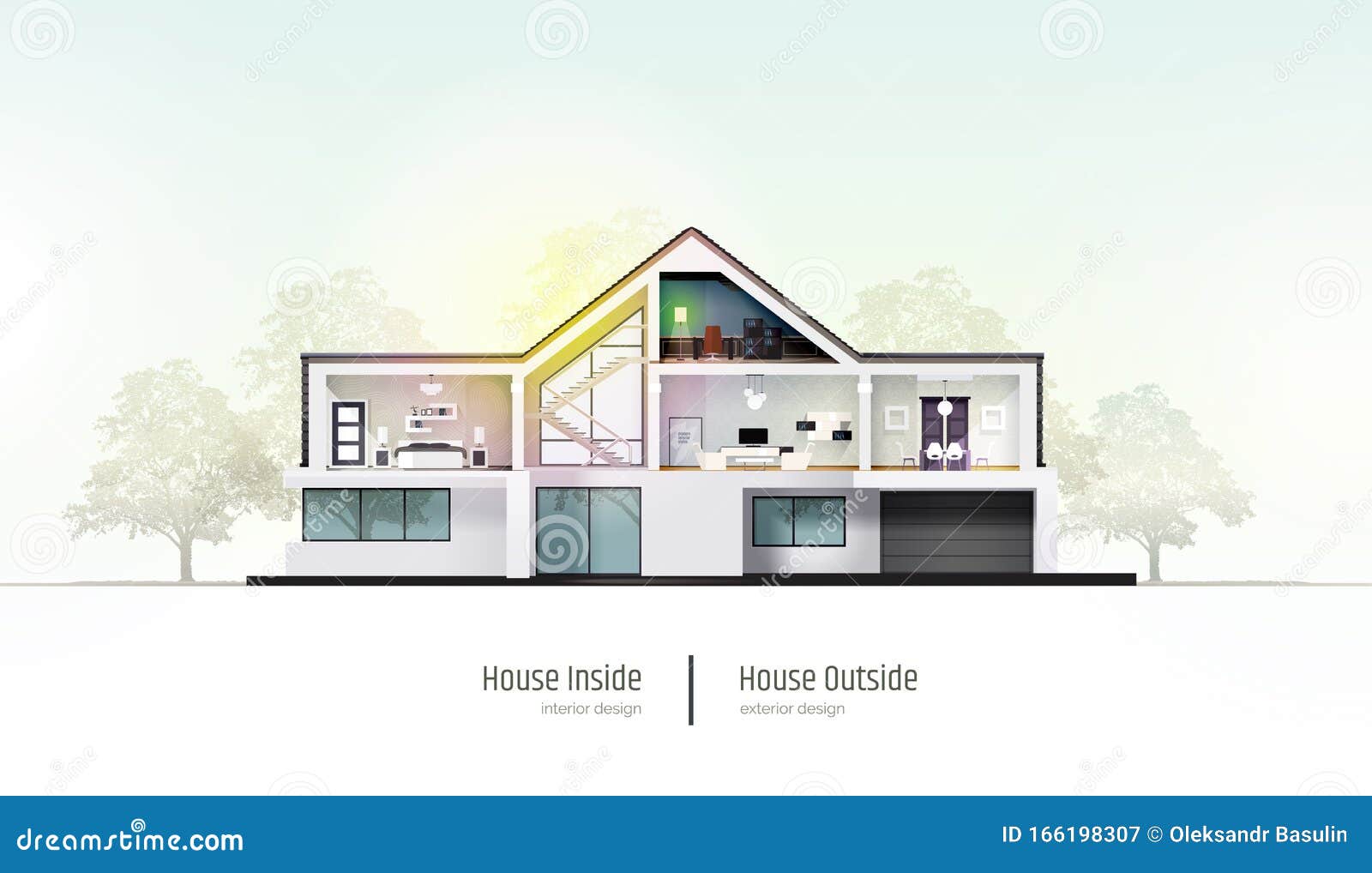 Architectural Visualization: Detailed Cross-section Of A Contemporary ...