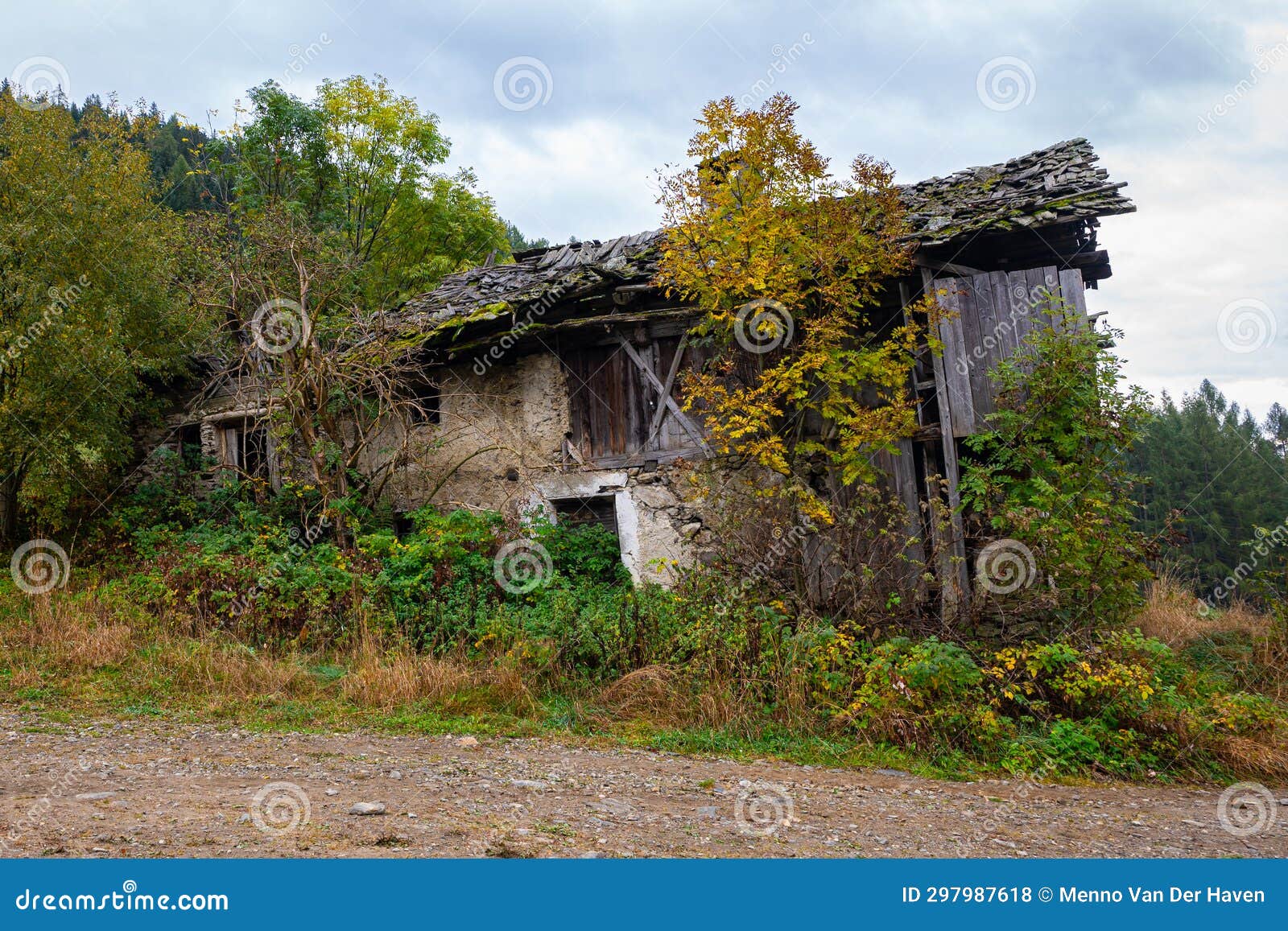 Old house in decay stock photo. Image of scenic, barn - 297987618
