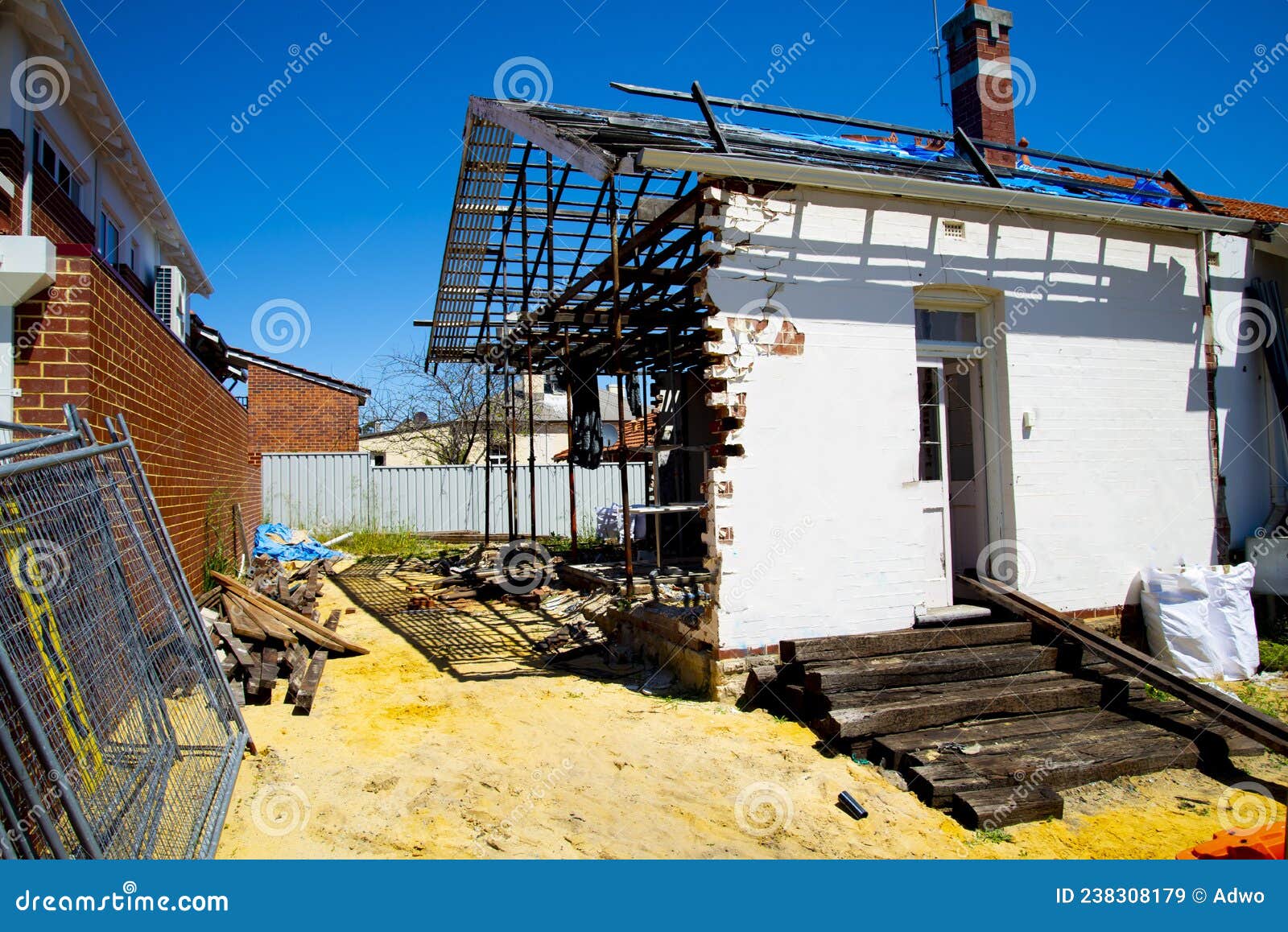 House Demolition stock image. Image of demolition, architecture - 238308179