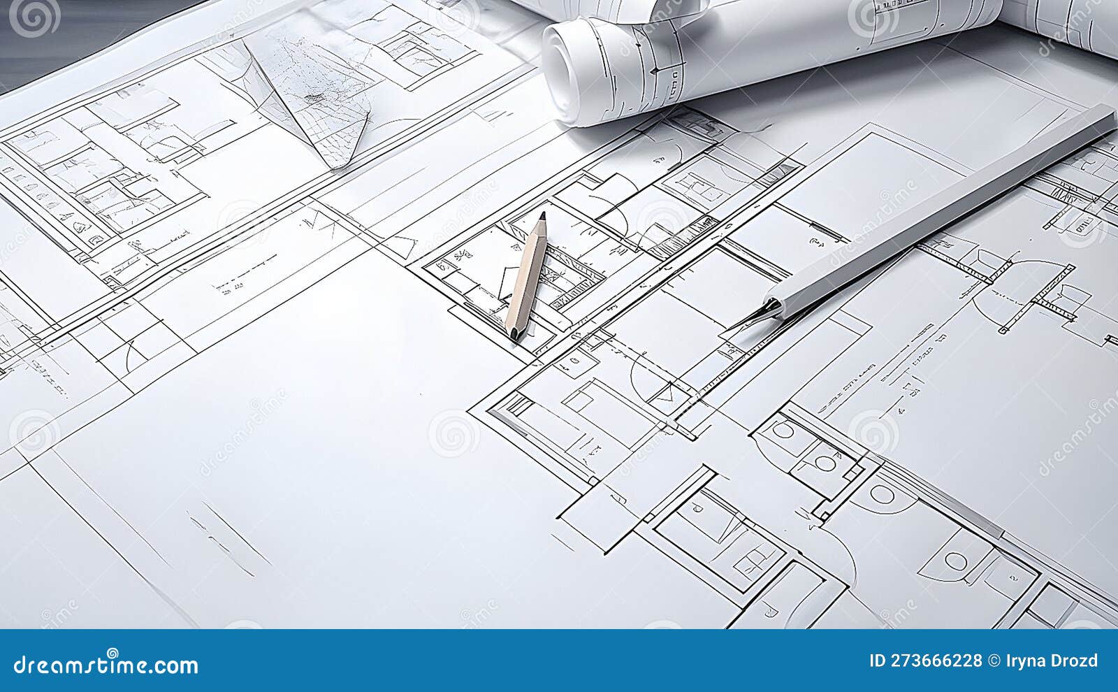 House, Design, Drawing, Architectural Plan Generative AI Stock ...