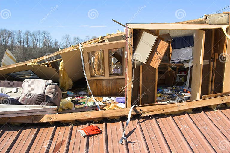 House Destroyed stock photo. Image of tragic, danger, trees - 352572