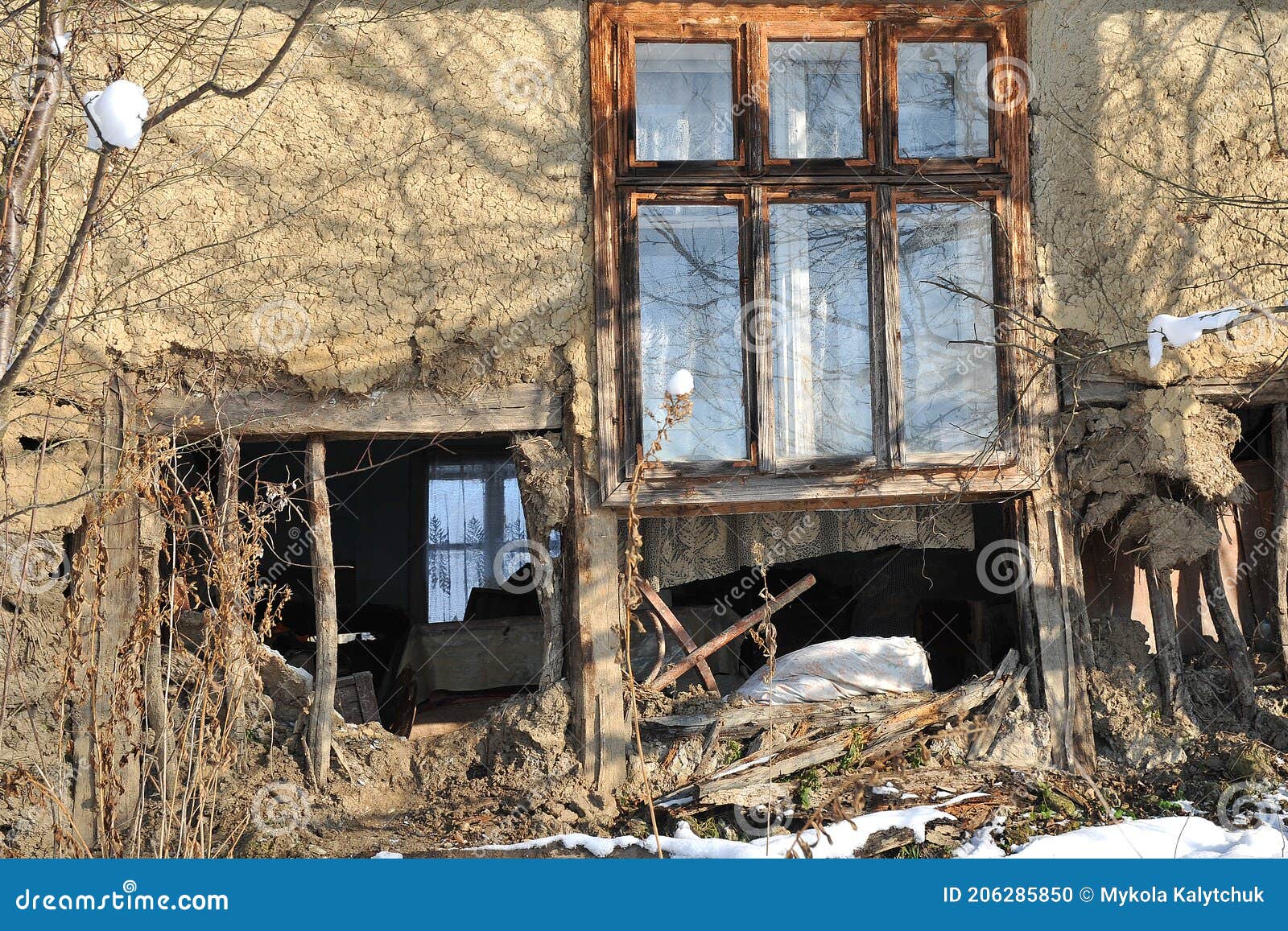 The Damage of House after a Devastating Flood Stock Photo - Image of ...