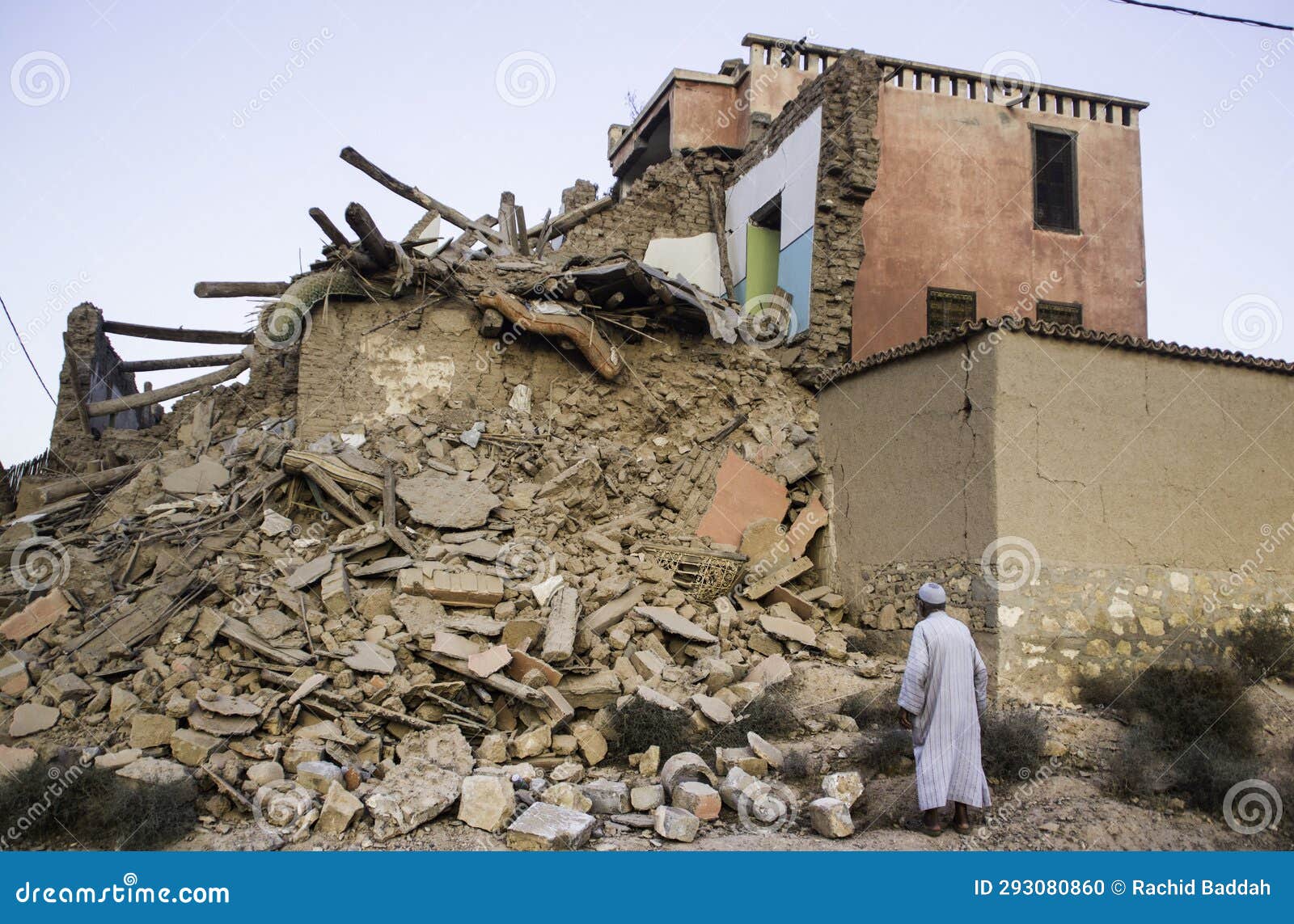 House Destroyed by the Earthquake, in the High Atlas of Morocco ...