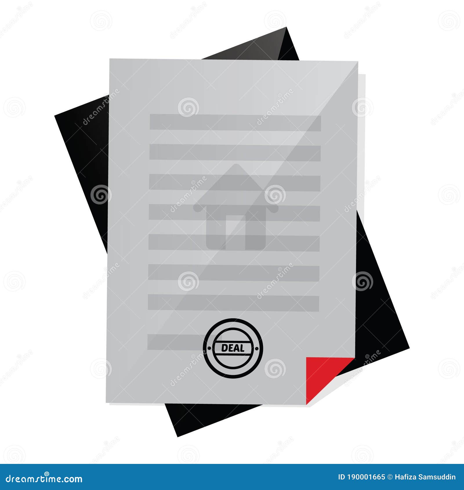 House Documents. Vector Illustration Decorative Design Stock Vector ...
