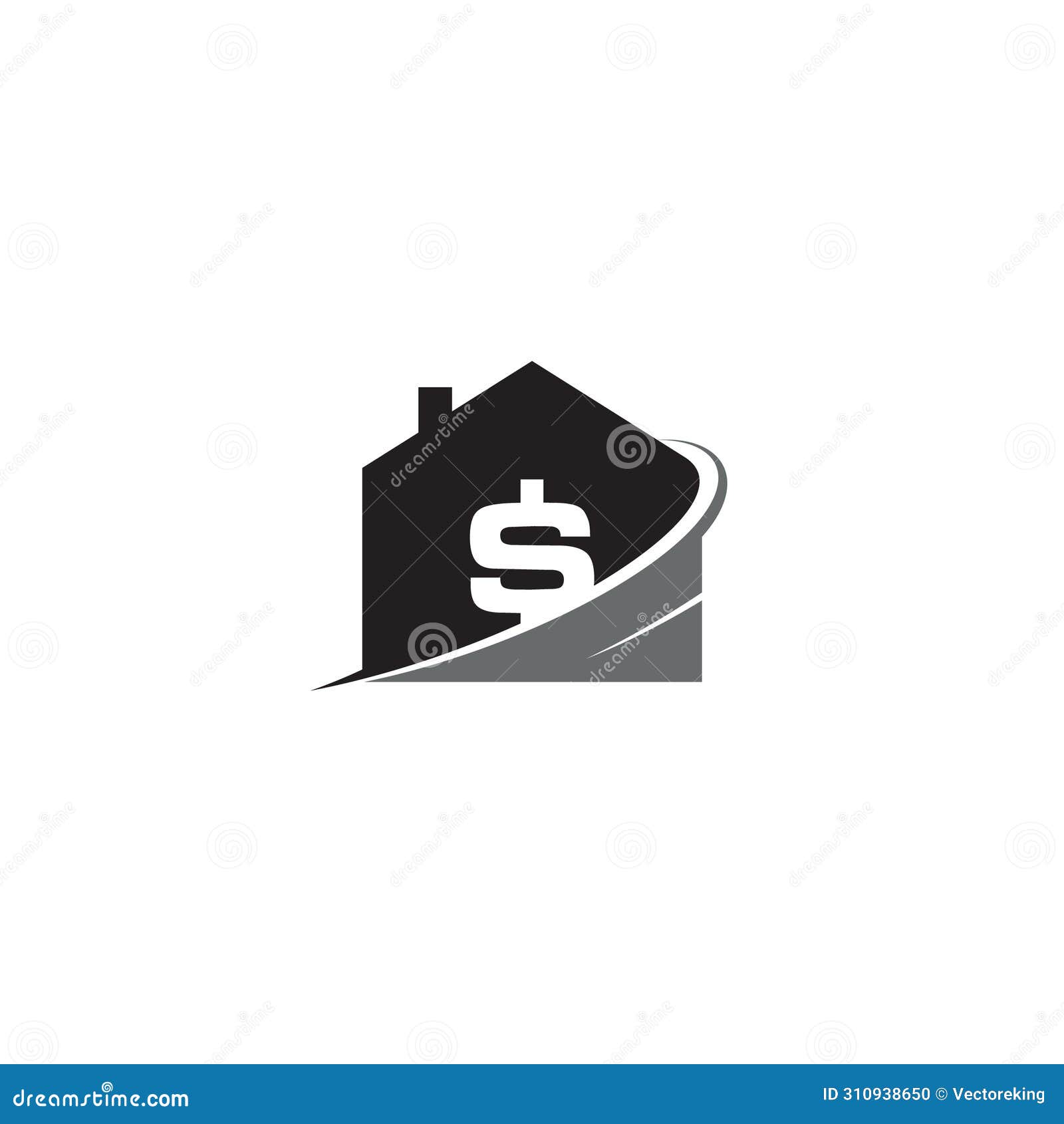 House and Dollar Sign stock vector. Illustration of logo - 310938650
