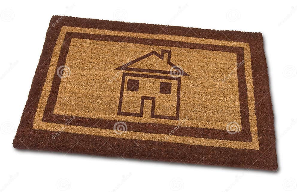 House Door mat stock image. Image of symbolic, front, sell - 8131883