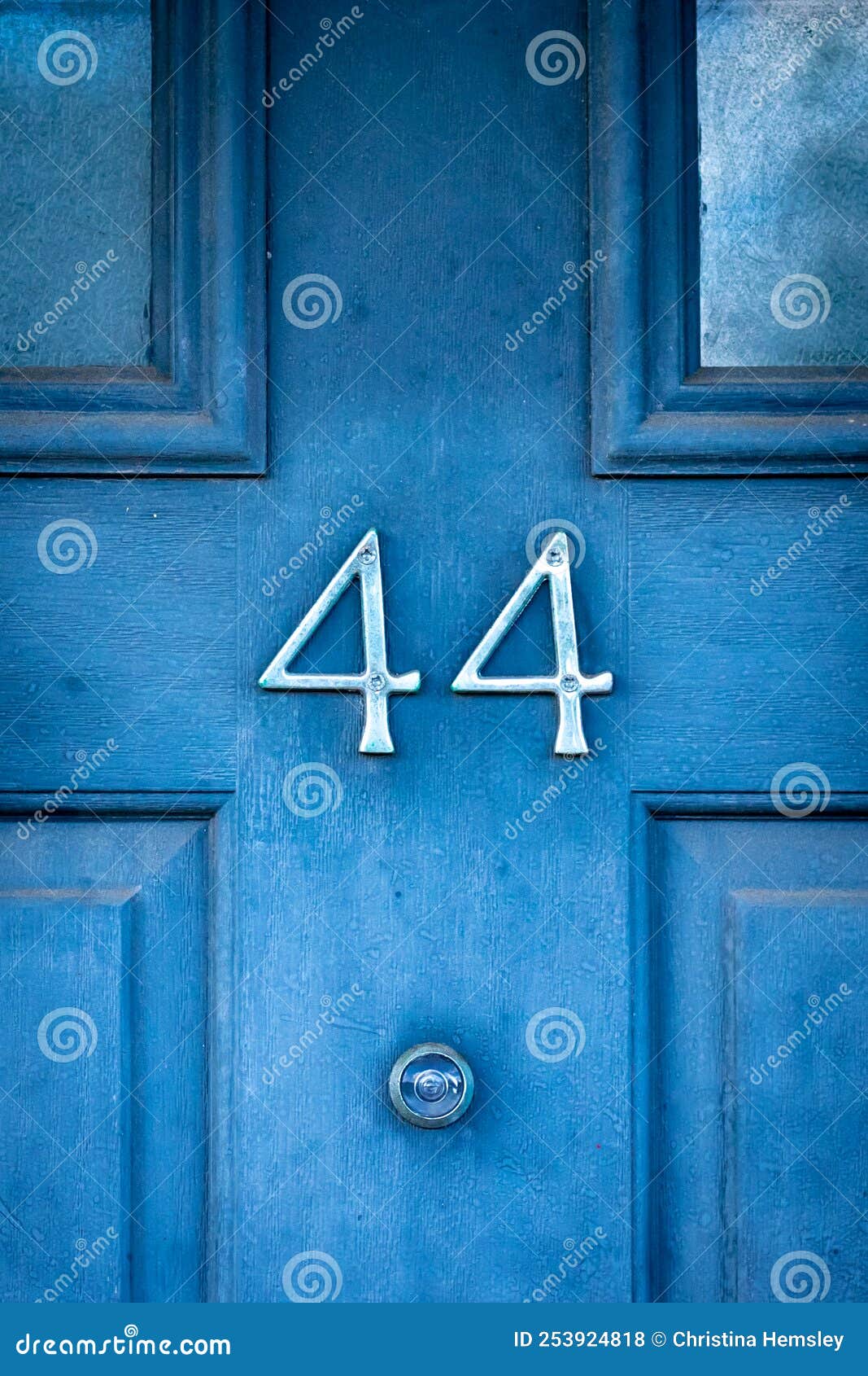 House door number 44 stock photo. Image of decoration - 253924818