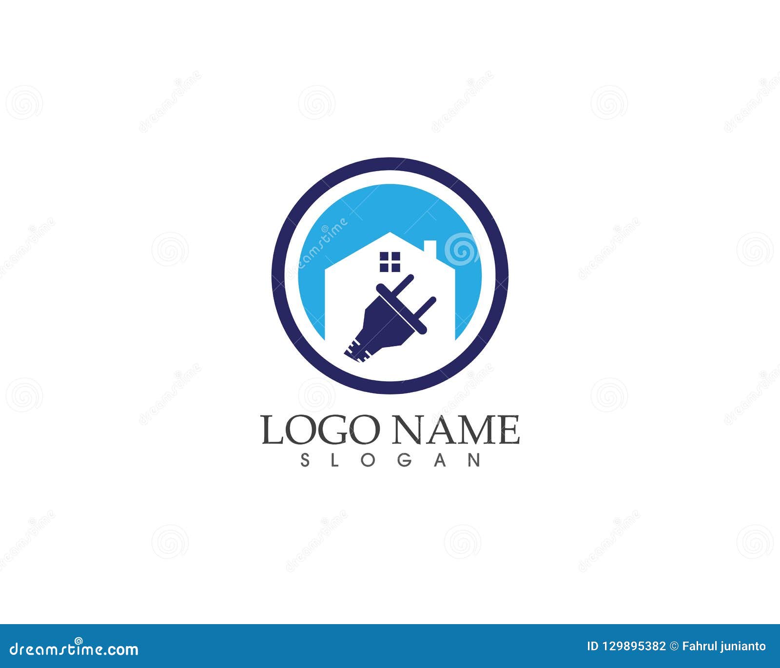 House Electricity Logo Vector Stock Vector - Illustration of icon ...