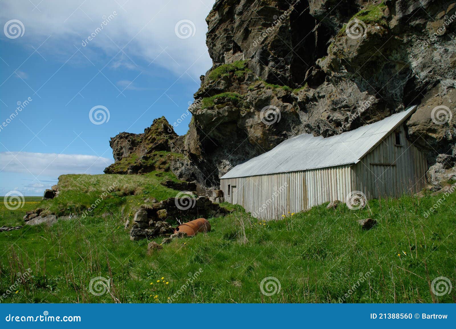 House embedded in a rock stock photo. Image of nature - 21388560