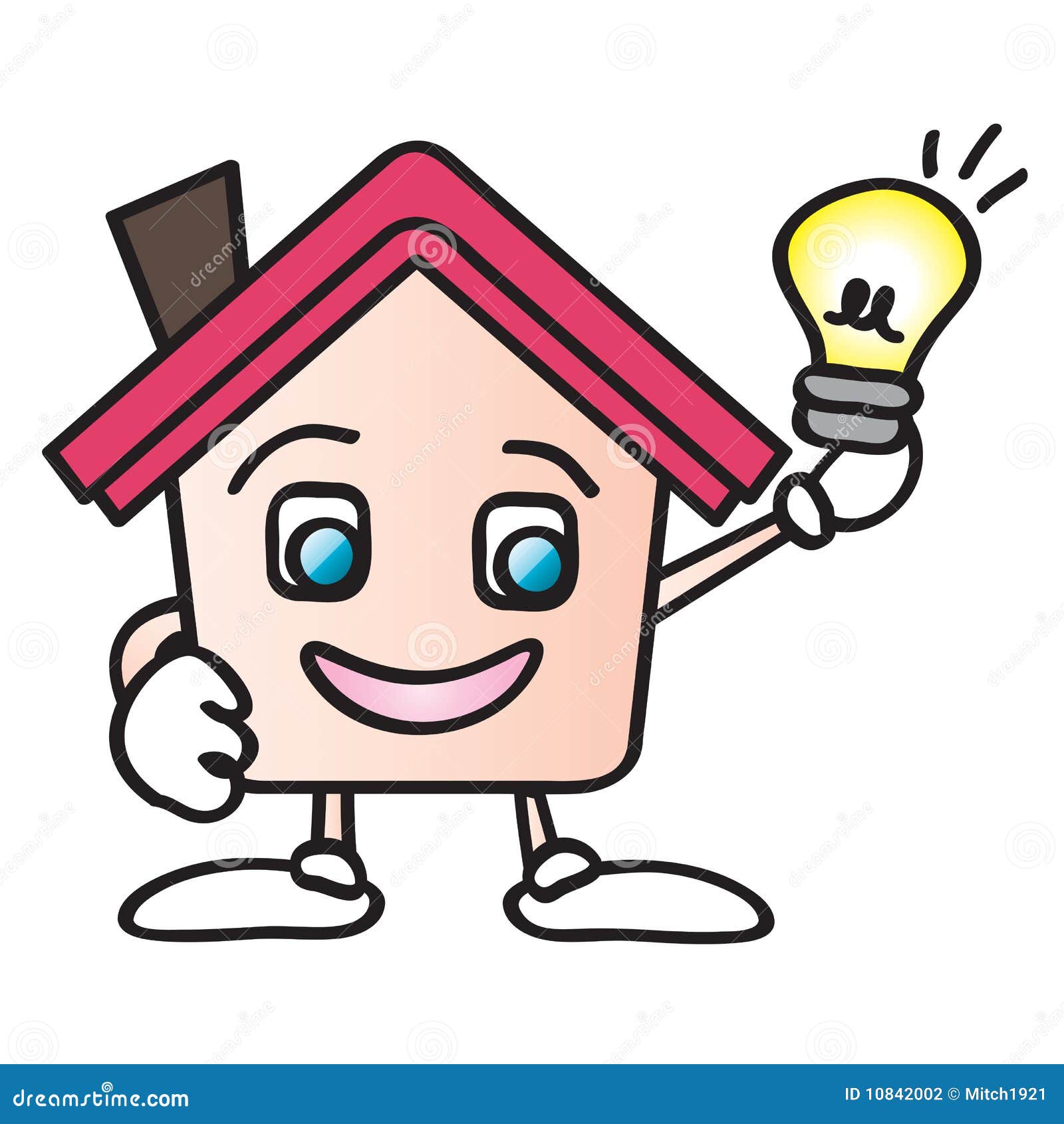 House energy cartoon stock vector. Illustration of logo - 10842002
