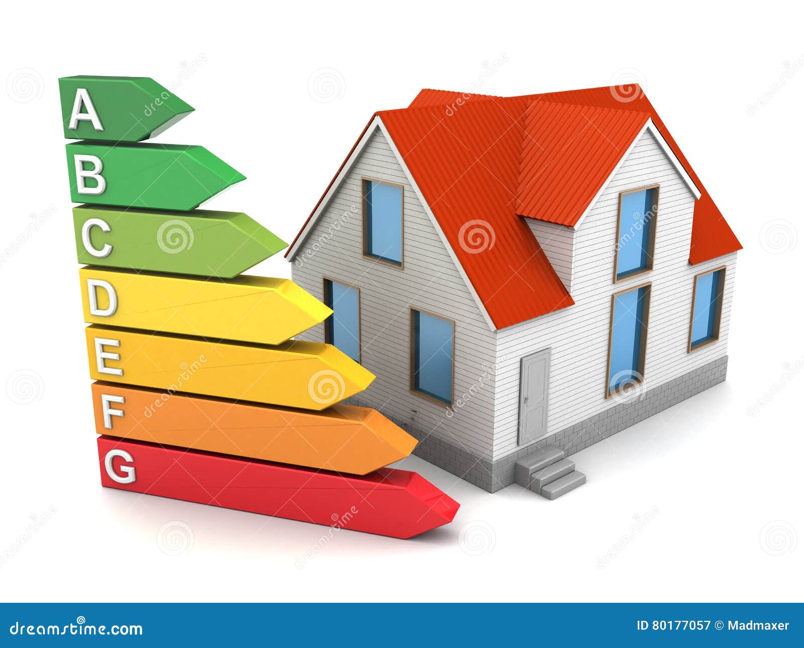 House Class Energy And Economics. Certificate Of Epc. Badge Of ...