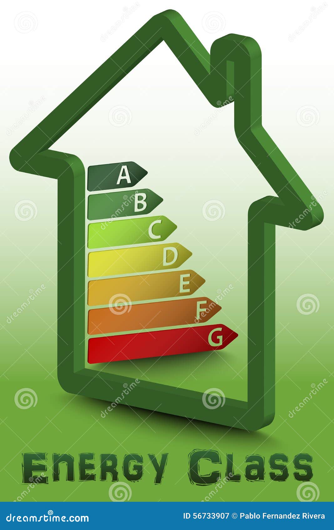 House Energy Class stock illustration. Illustration of classification ...