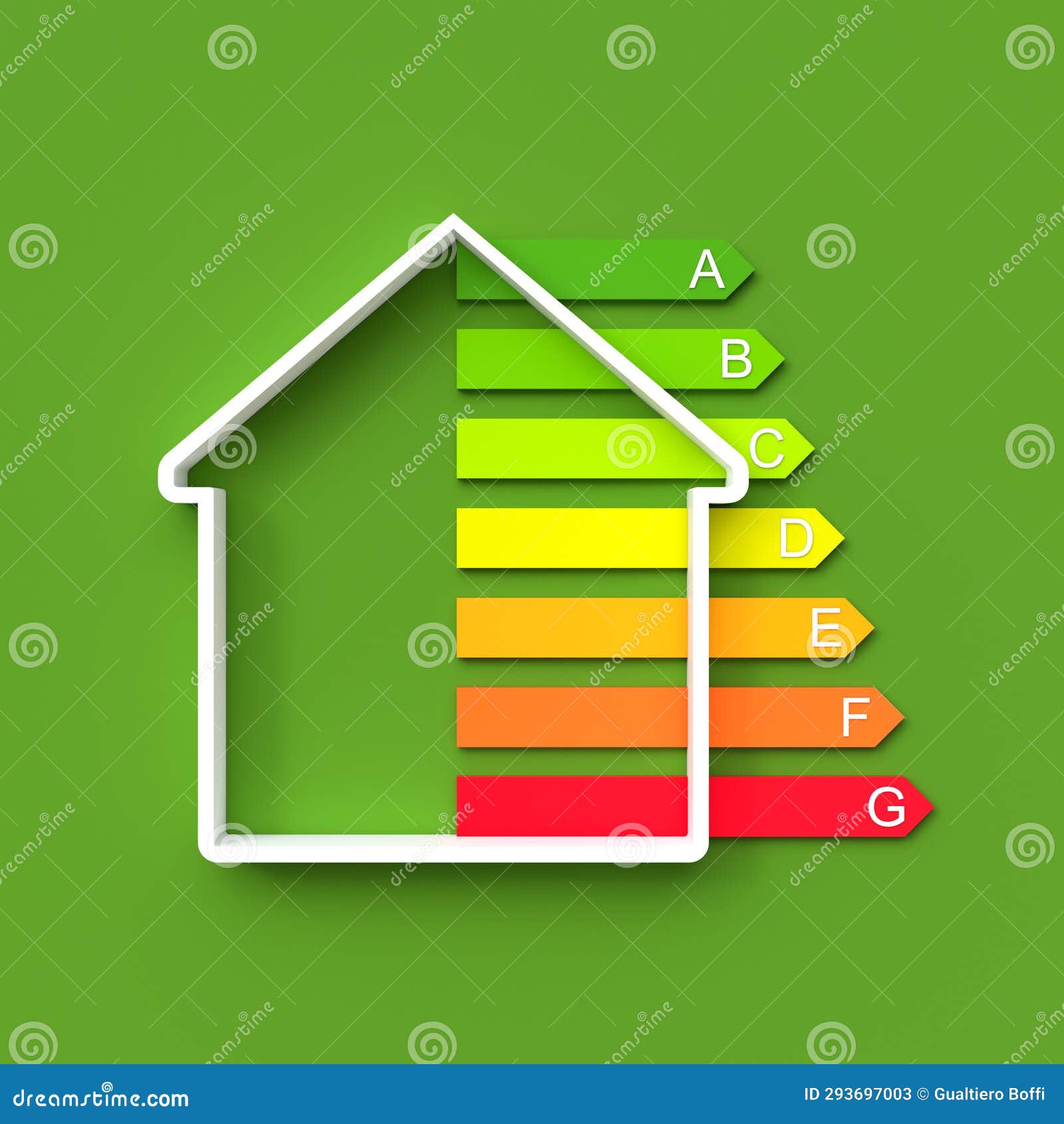 House and Energy Classes Background Stock Illustration - Illustration ...
