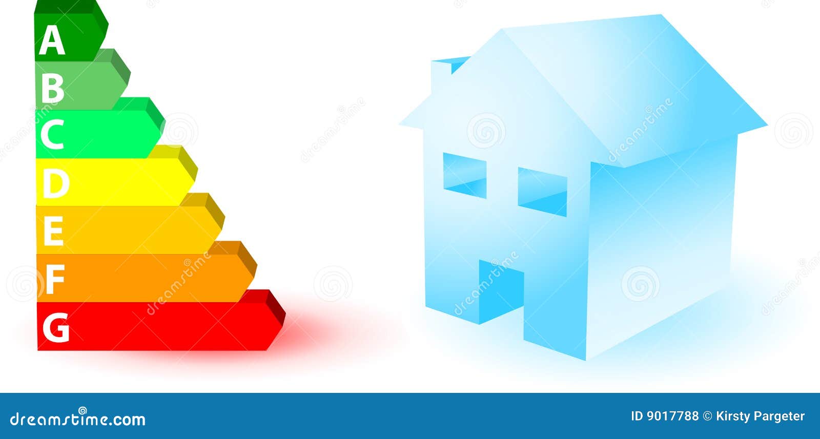 House with energy ratings stock vector. Illustration of home - 9017788