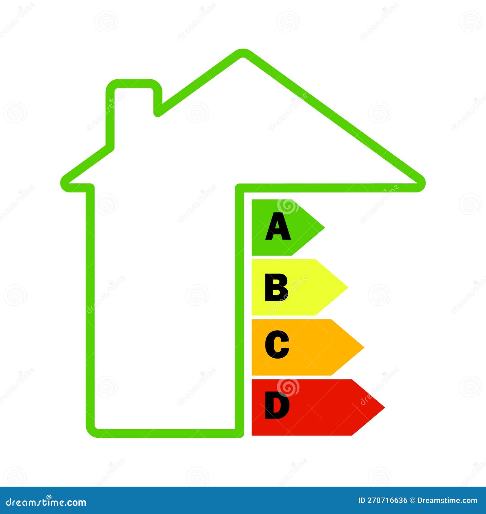 House Energy Saving. Vector Illustration Stock Vector - Illustration of ...