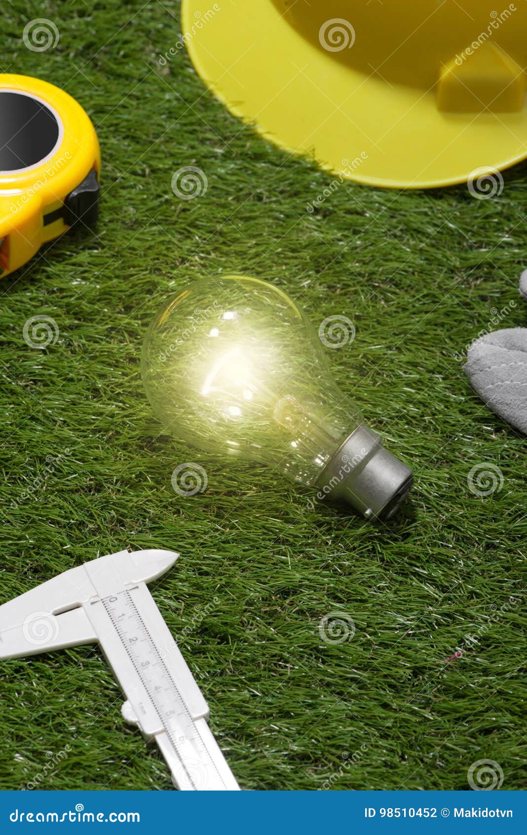 House Engineer and Architect Ideas Concept with Light Bulb. Yell Stock ...