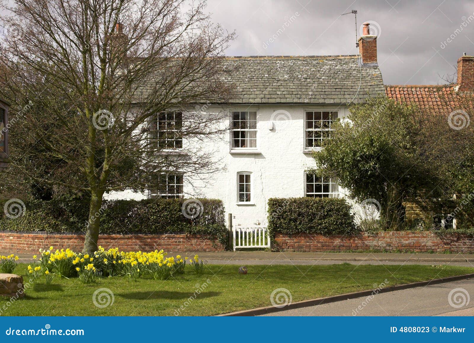 House in an English Village Stock Image - Image of real, town: 4808023