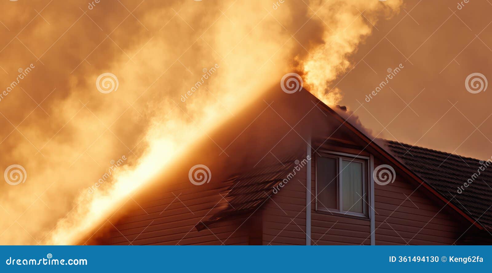 Smoke Billowing Out Of A Building Royalty-Free Stock Photography ...