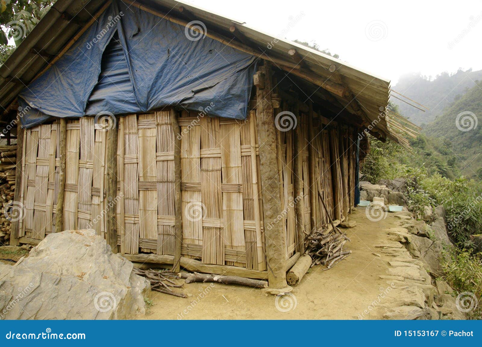 House ethnic Hmong stock image. Image of asia, minority - 15153167