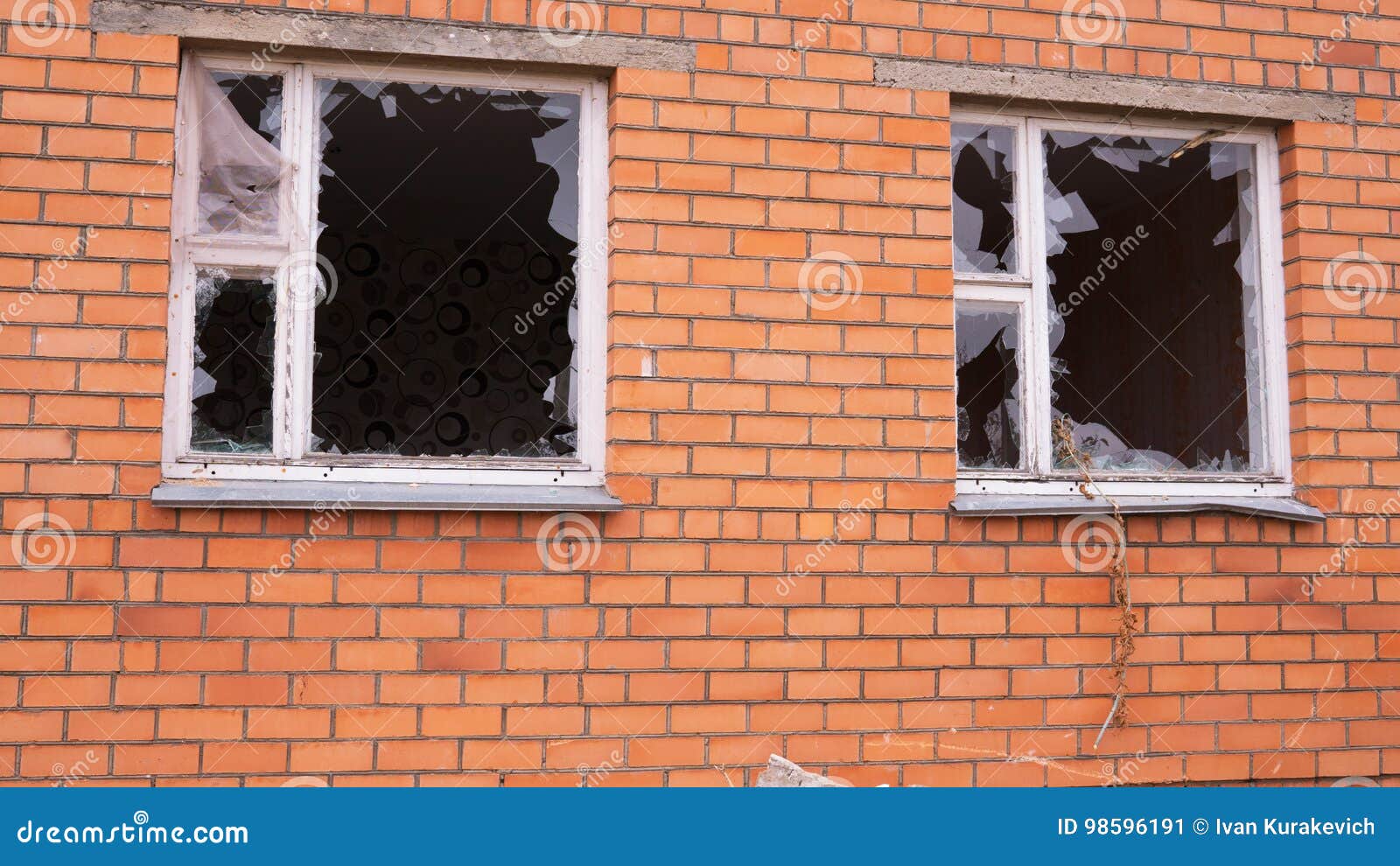 House after the explosion stock image. Image of exterior - 98596191