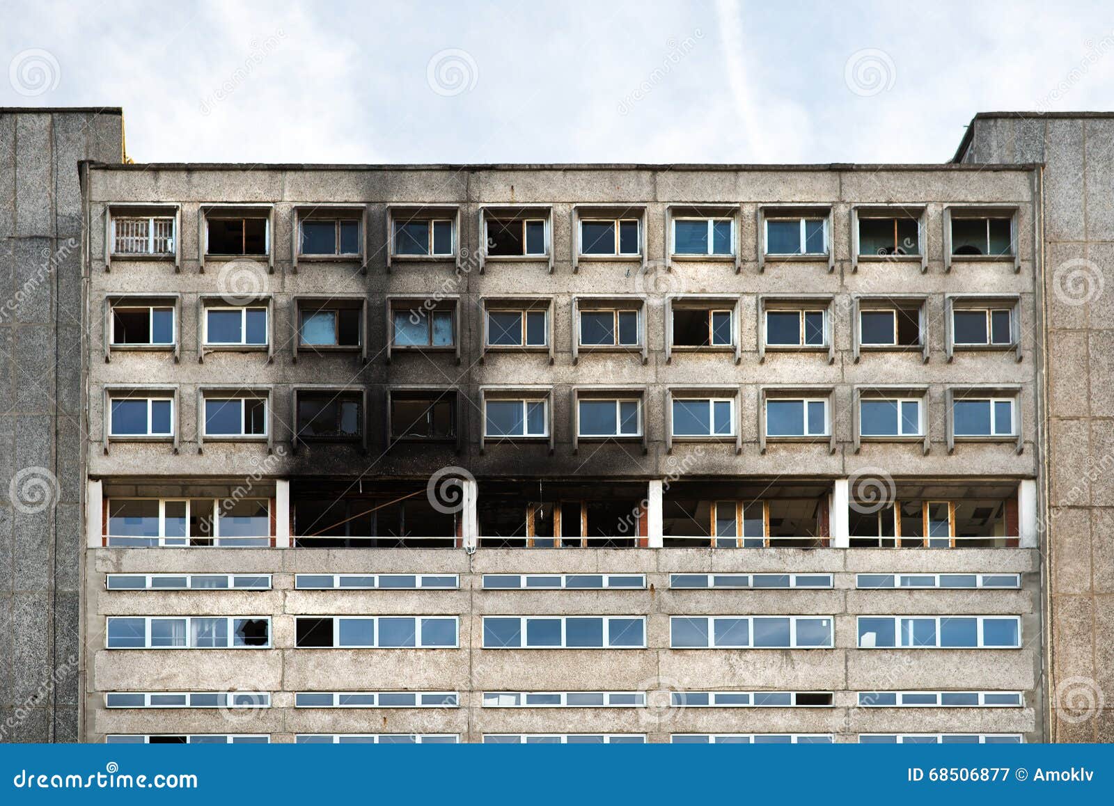 House after an Explosion and Fire Stock Image - Image of destruction ...