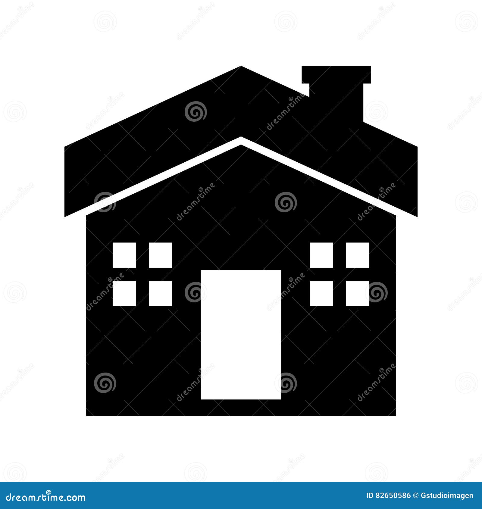 House Exterior Isolated Icon Stock Illustration - Illustration of town ...
