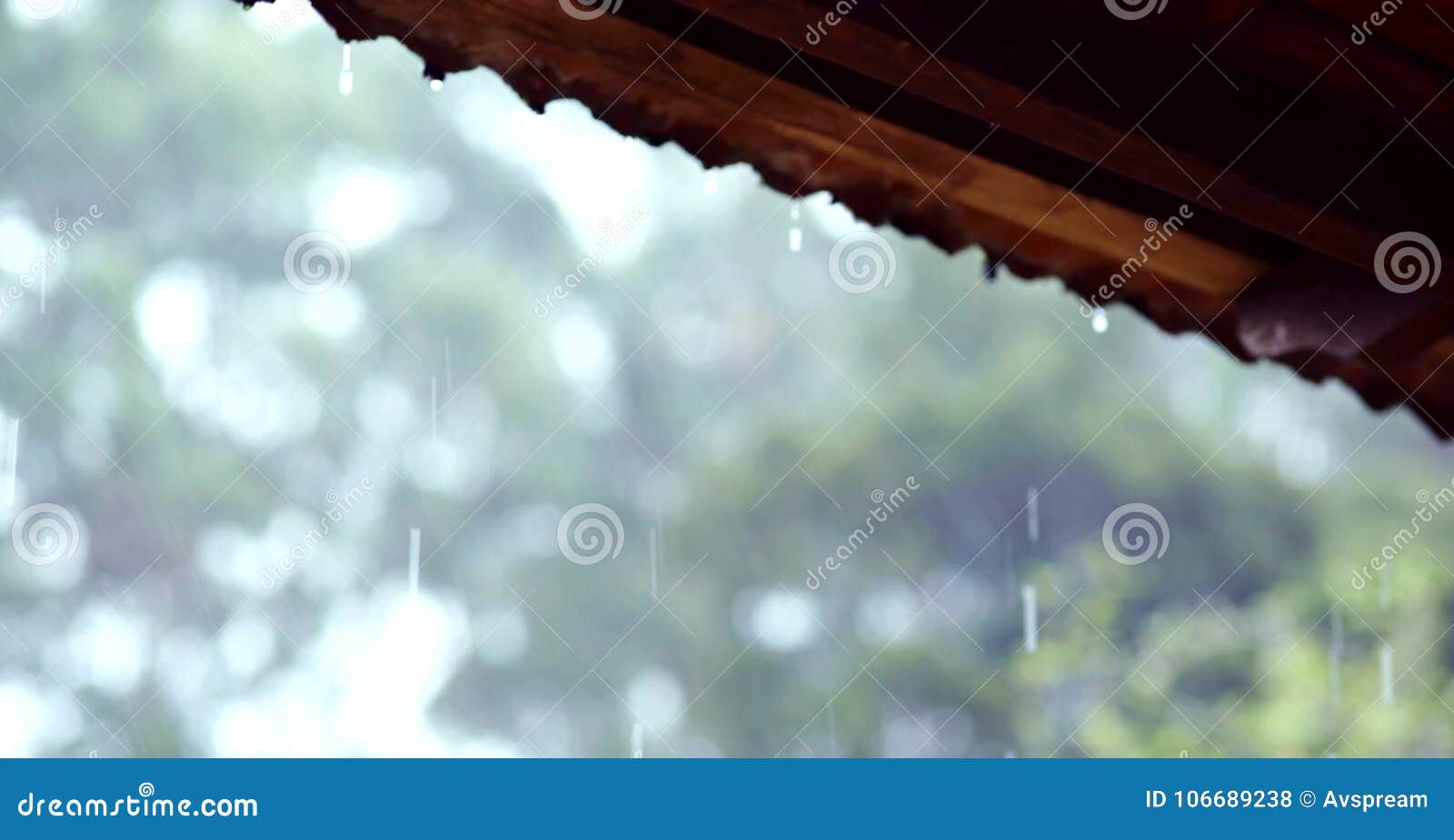 House Exterior in the after Rain Stock Photo - Image of blur, light ...